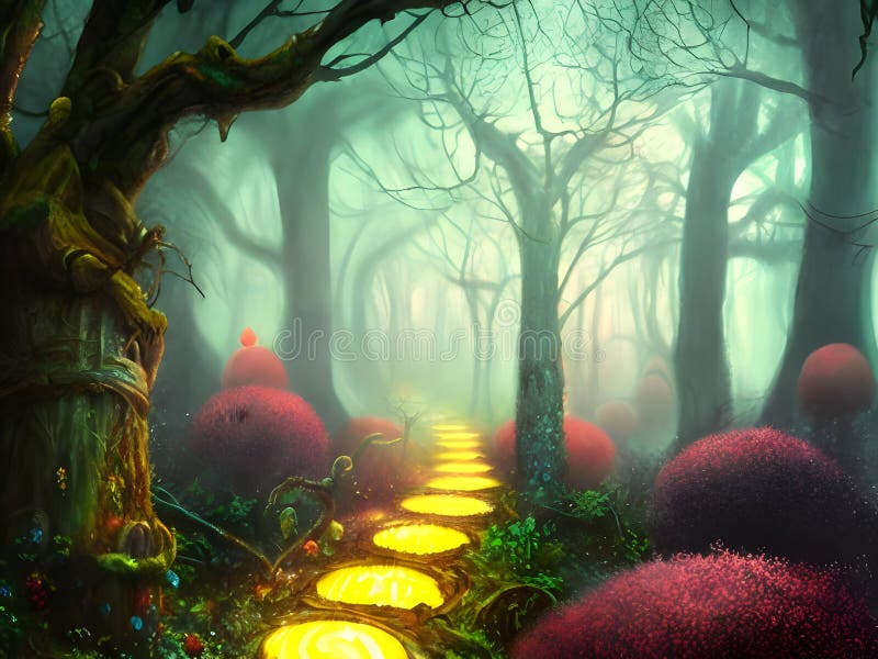 Mesmerizing Magic of the Mythical Enchanted Forest Seq 23 of 51 Stock ...