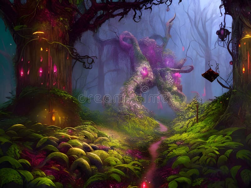 Mesmerizing Magic of the Mythical Enchanted Forest Seq 27 of 51 Stock ...