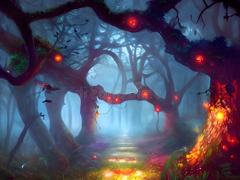 Mesmerizing Magic of the Mythical Enchanted Forest Seq 14 of 51 Stock ...