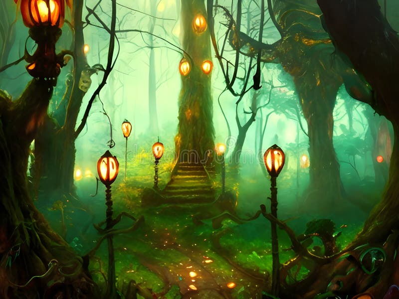 Mesmerizing Magic of the Mythical Enchanted Forest Seq 6 of 51 Stock ...