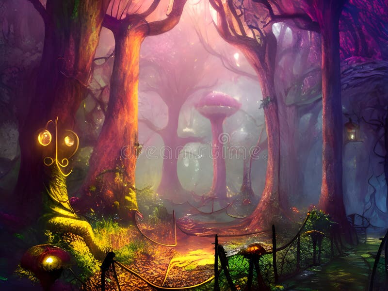 Mesmerizing Magic of the Mythical Enchanted Forest Seq 5 of 51 Stock ...