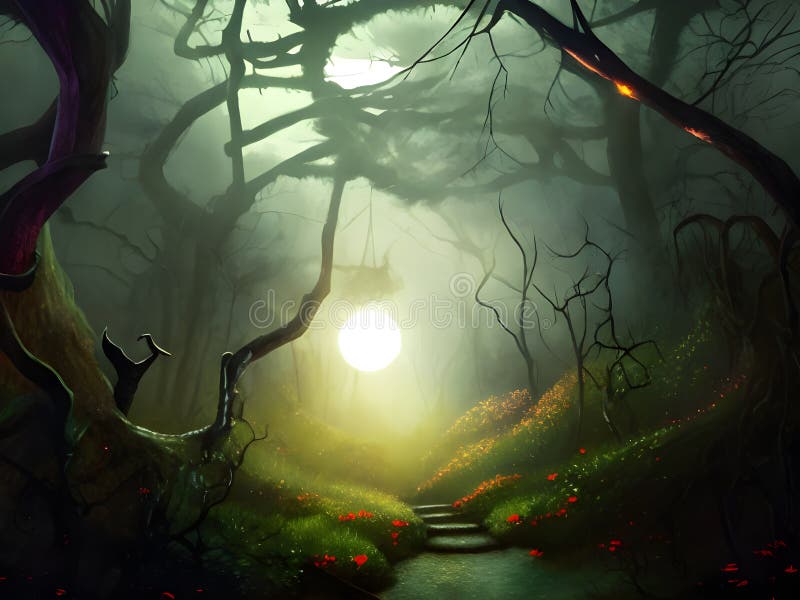 Mesmerizing Magic of the Mythical Enchanted Forest Seq 2 of 51 Stock ...