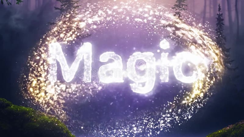 Mesmerizing Magic Sign Glows Softly in a Mysterious Forest Enveloped in ...