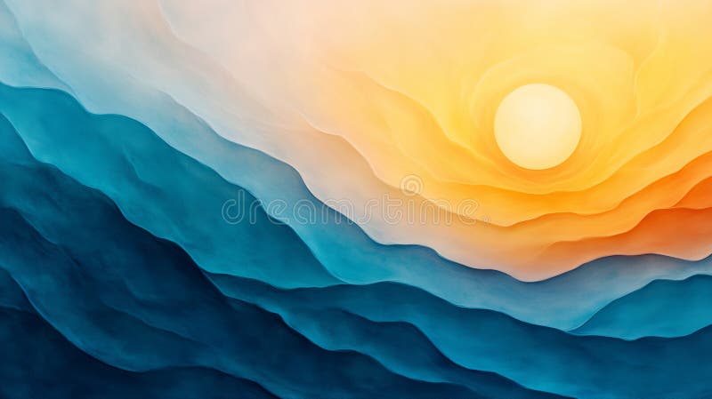 A Mesmerizing Mandala Featuring Layers of Waves and Sun Patterns ...