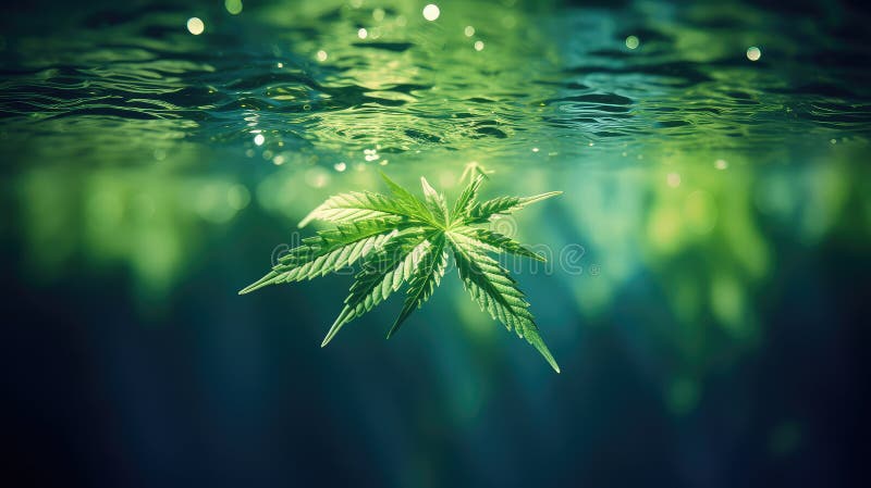 Mesmerizing Marijuana Leaf Background Stock Illustration - Illustration ...