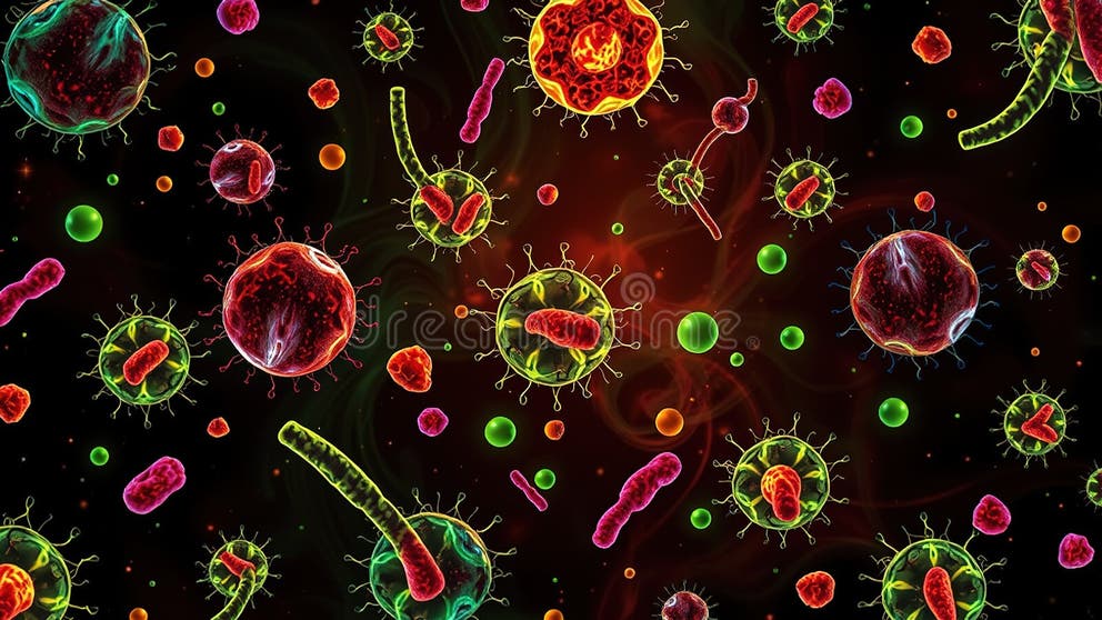 Mesmerizing Microscopic Swirls of Bacteria an Abstract Exploration of ...