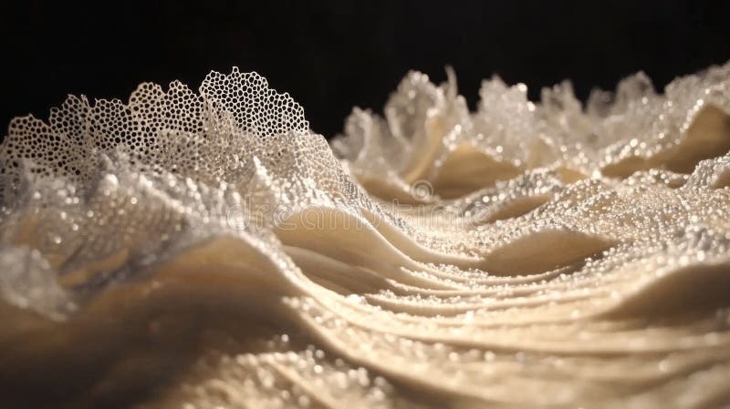 Mesmerizing Microscopic World of Intricate Patterns and Textures Stock ...