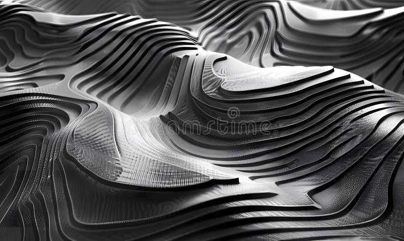 Mesmerizing Monochrome Fabric Waves Showcasing Ethereal Texture and ...