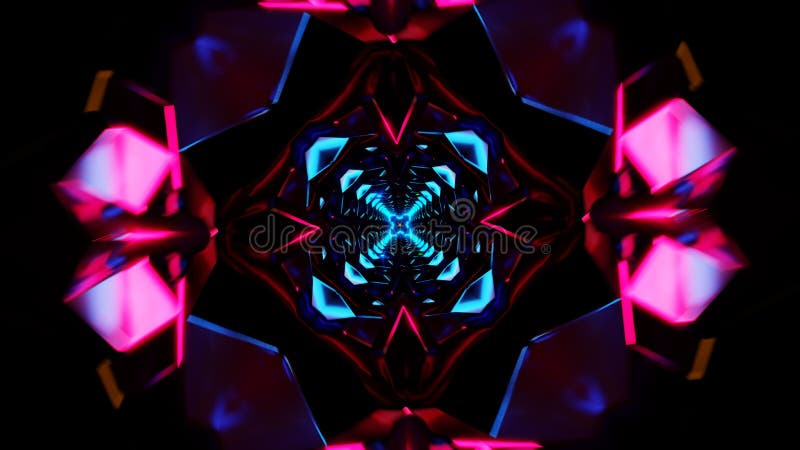 Mesmerizing Neon Shapes Form a Vibrant, Hypnotic Abstract VJ Loop ...
