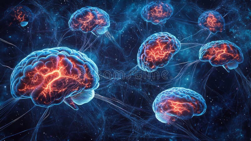 Mesmerizing Network of Glowing Neurons in Human Brains Symbolizes ...