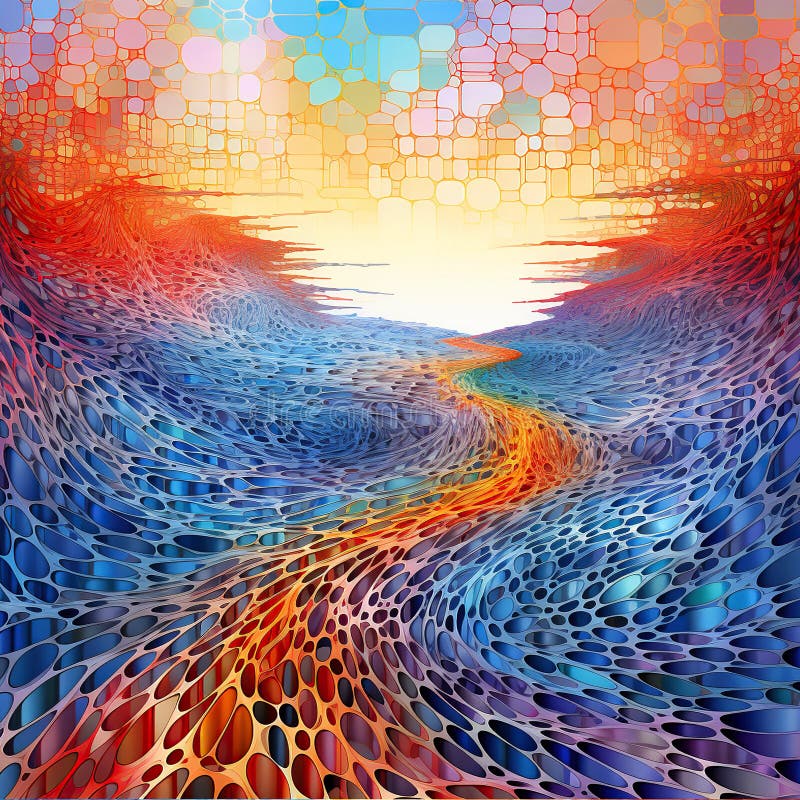 A Mesmerizing Neural Network S Perception, Rendered in Vivid Hues with ...