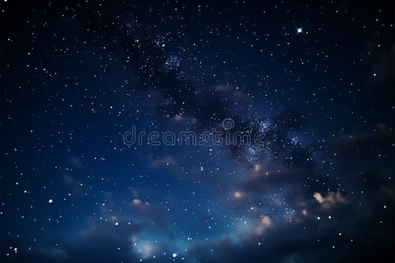 Mesmerizing Night Sky a Low Angle View of the Starry Heavens Stock ...