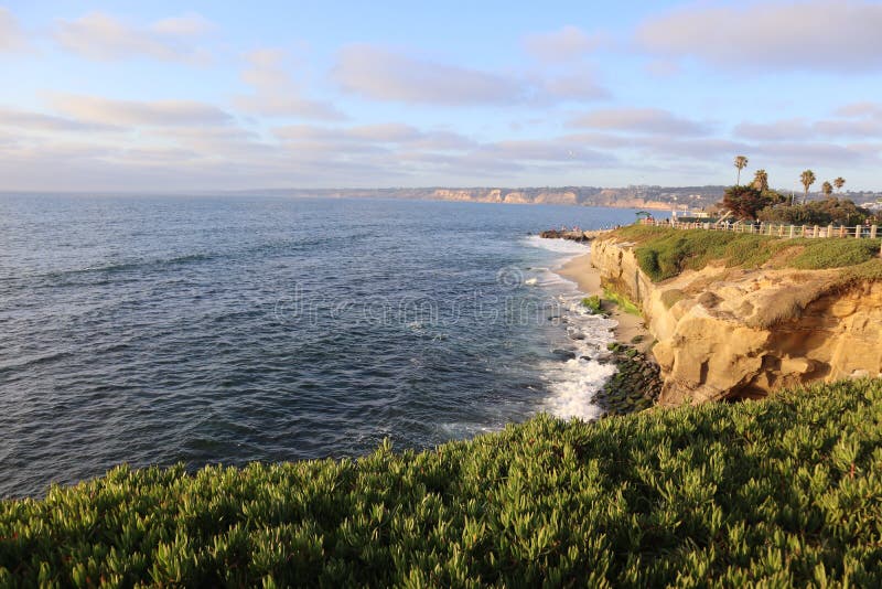 Mesmerizing Ocean View from Sea Cliffs in La Jolla, California Stock ...