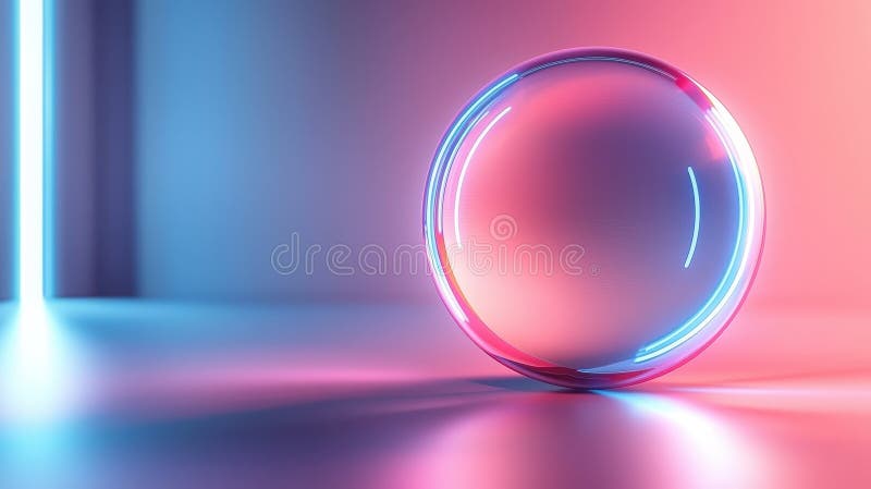 Futuristic Light Reflection Abstract Studio Digital Art Vibrant Colors ...
