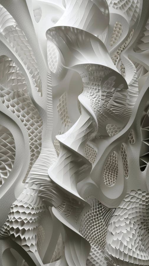 A Mesmerizing Paper Sculpture with Interlocking Shapes and Patterns ...