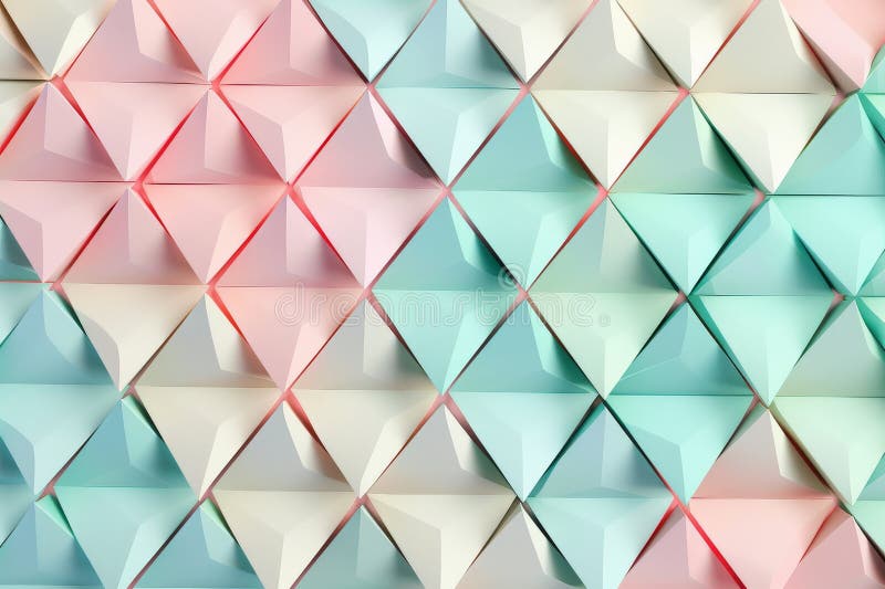 Pastel Triangle Overlap stock illustration. Illustration of harmony ...