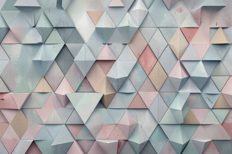 Pastel Triangle Overlap stock illustration. Illustration of wallpaper ...