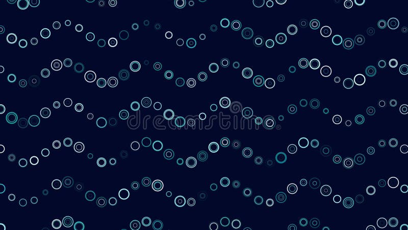Abstract Blue and White Circle Pattern on Dark Background Stock Video ...