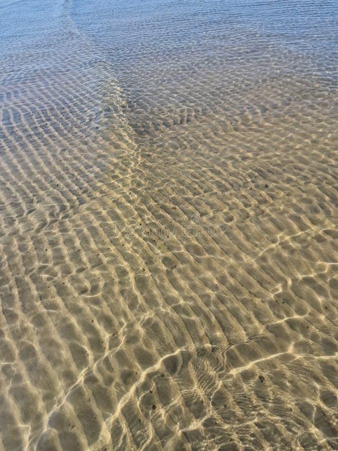 Patterns of Sunlight and Waves at the Beach Stock Image - Image of wave ...