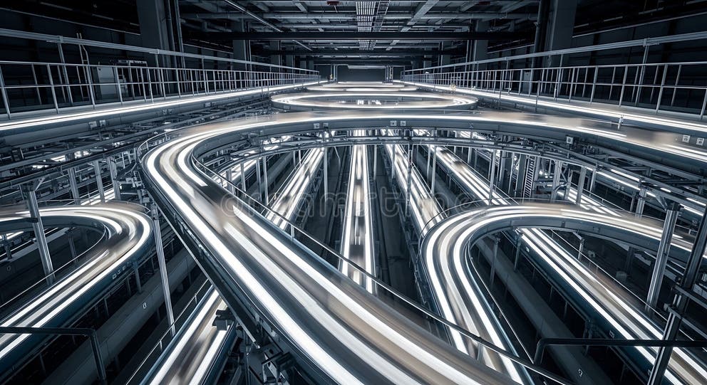 Complex Illuminated Tunnels Stock Illustrations – 35 Complex ...