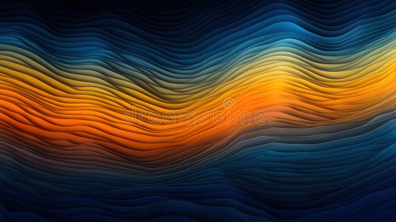 Transcendent Hues: a Mesmerizing Blue To Orange Color Gradient ...