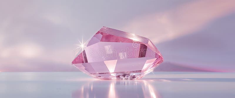Mesmerizing Pink Crystal Light Refraction Dreamy Background Design ...