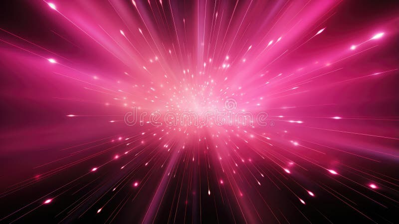 Mesmerizing Pink Nebula Light Explosion Background Stock Illustration ...