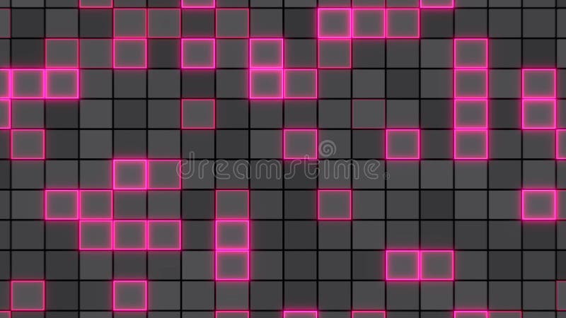 Mesmerizing Pink Square Grid on a Black Background Variations of Pink ...