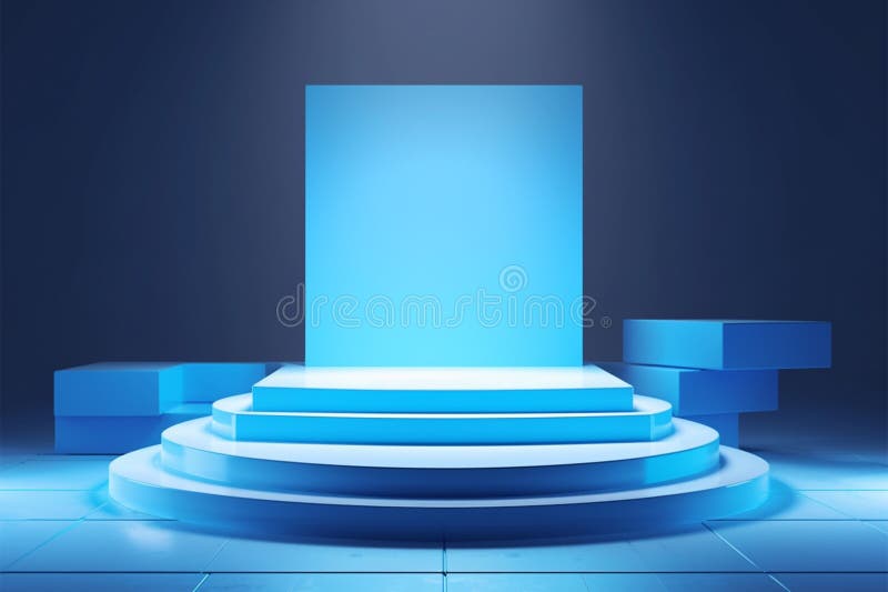 Mesmerizing Product Showcase Abstract Blue Setting for Impactful ...