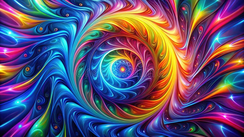 Mesmerizing Psychedelic Vortex Animation a Stunning 4K Looping ...