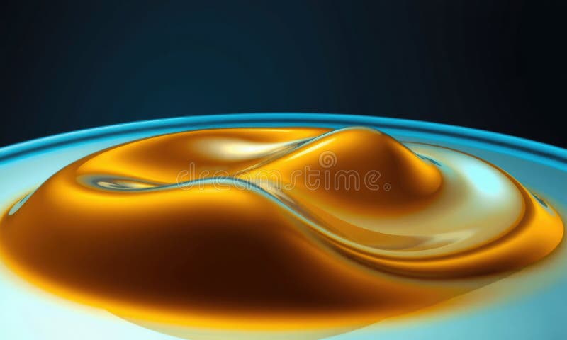 Mesmerizing Quantum Fluid with Smooth, Flowing Shapes and Vibrant ...