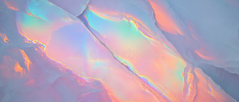 Mesmerizing Quartz Texture Displaying Rainbows and Iridescent Colors ...