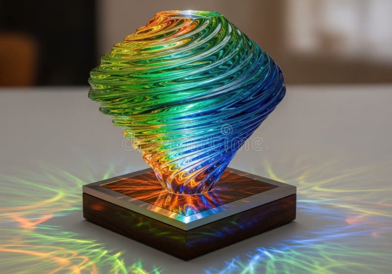 Mesmerizing Rainbow Tornado Kinetic Sculpture Captures Light in a ...
