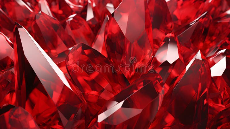 Mesmerizing Red Crystal Formation Textured Background with Shimmering ...