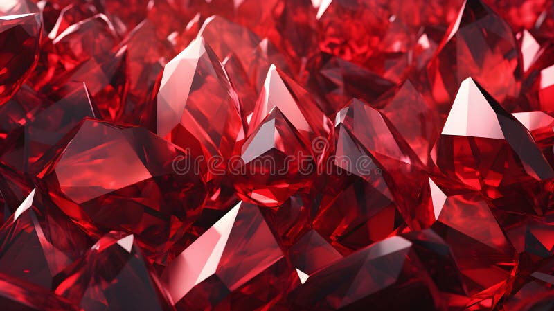 Mesmerizing Red Crystal Formation Textured Background with Shimmering ...