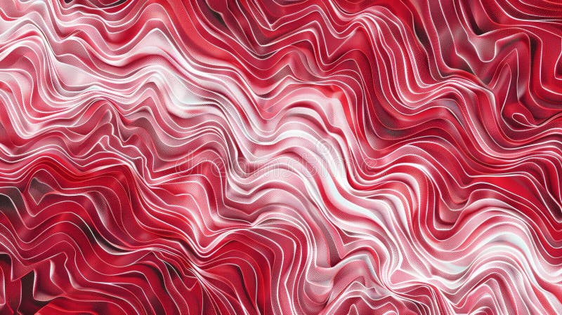 Mesmerizing Red and White Abstract Pattern. Generative AI Stock Image ...
