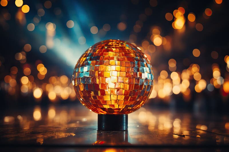 Mesmerizing Reflections Swirl on the Disco Ball, Casting a Kaleidoscope ...