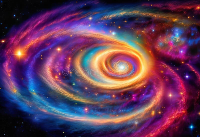 A Mesmerizing Retrograde Display in Digital Art Stock Illustration ...