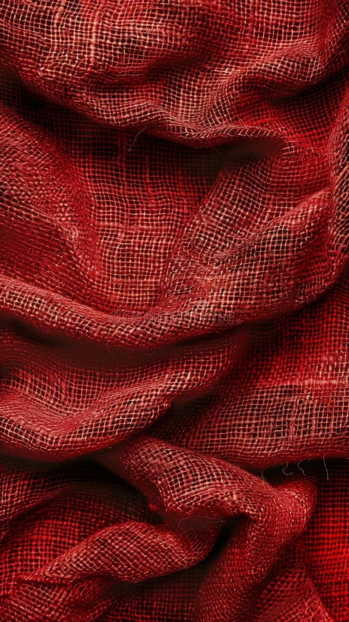Mesmerizing Ruby Waves in Fabric Texture, Creating a Sense of Fluid ...