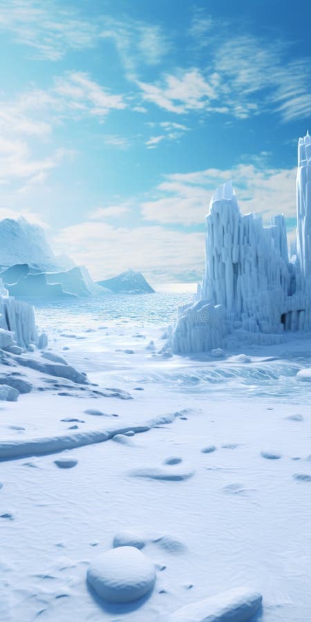 Create Stunning Icy Frozen Landscape Backgrounds with Ray-traced ...