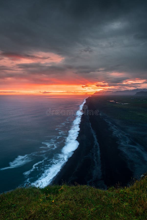 Mesmerizing Scenery of a Landscape during the Sunset Stock Photo ...