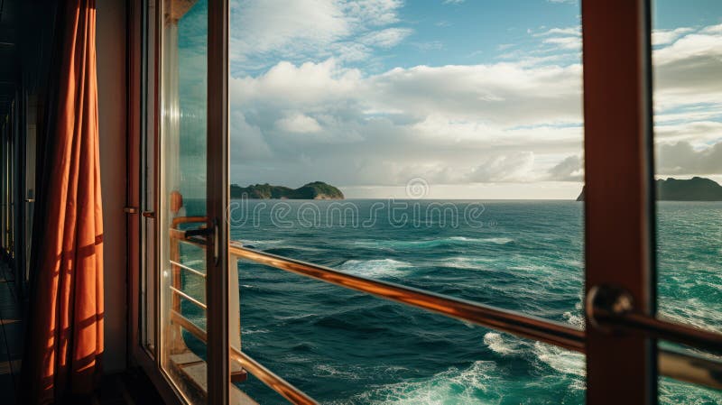The Mesmerizing Seascape Captured from the Window of a Cruise Ship S ...
