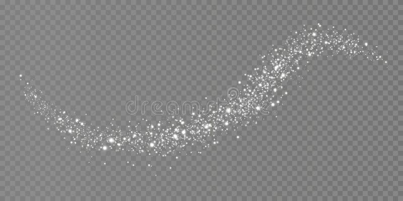 A Glittering Sparkle Dust Trail Set Against a Beautifully Transparent ...