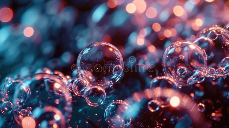 A Mesmerizing Sight of Bubbles Floating on Top of Each Other. Perfect ...