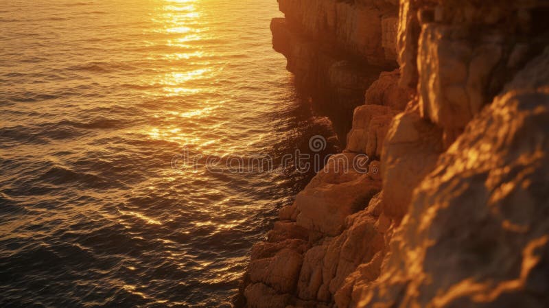 The Mesmerizing Sight of the Sun Dipping Below the Horizon Casting a ...