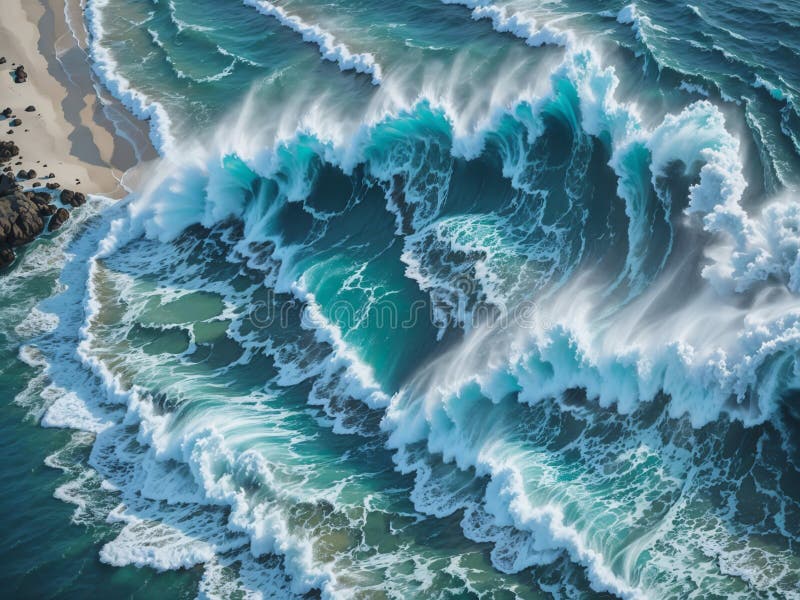 The Mesmerizing Sight of the Water Waves Gracefully Moving in Harmony ...