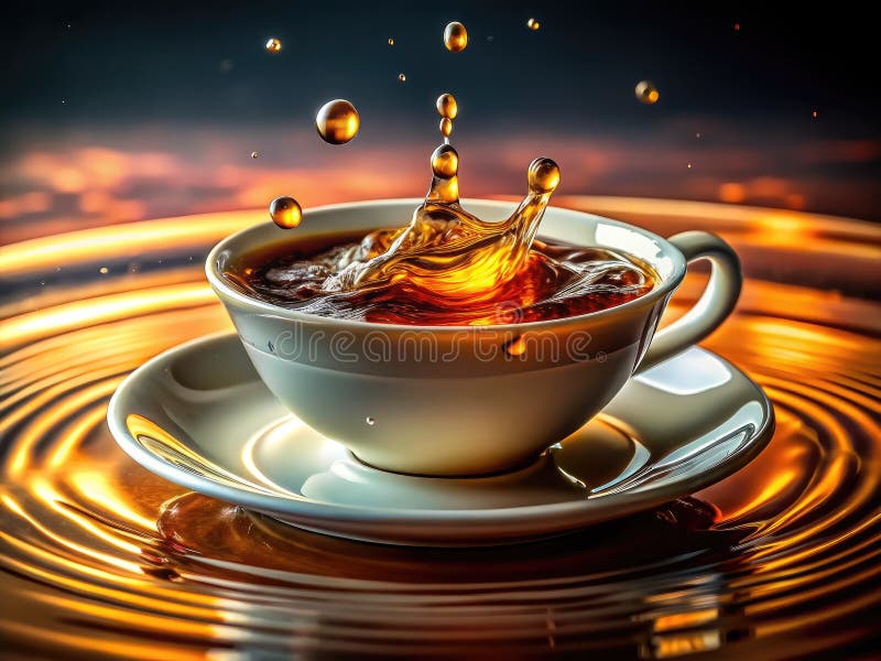 Mesmerizing SlowMotion Tea Drop a HighSpeed Photographic Study of ...