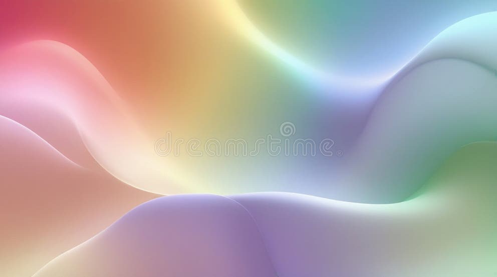 A Mesmerizing Soft Glowing Rainbow-colored Abstract Wallpaper Featuring ...