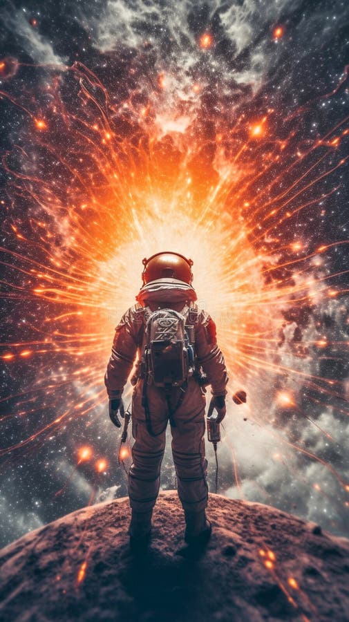 Mesmerizing Space Portrait Photography, Astronaut in Spacesuit ...