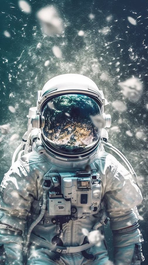 Mesmerizing Space Portrait Photography, Astronaut in Spacesuit ...